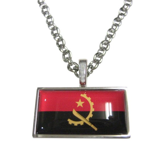 Kiola Designs | Jewelry | Angola Flag Necklace | Poshmark